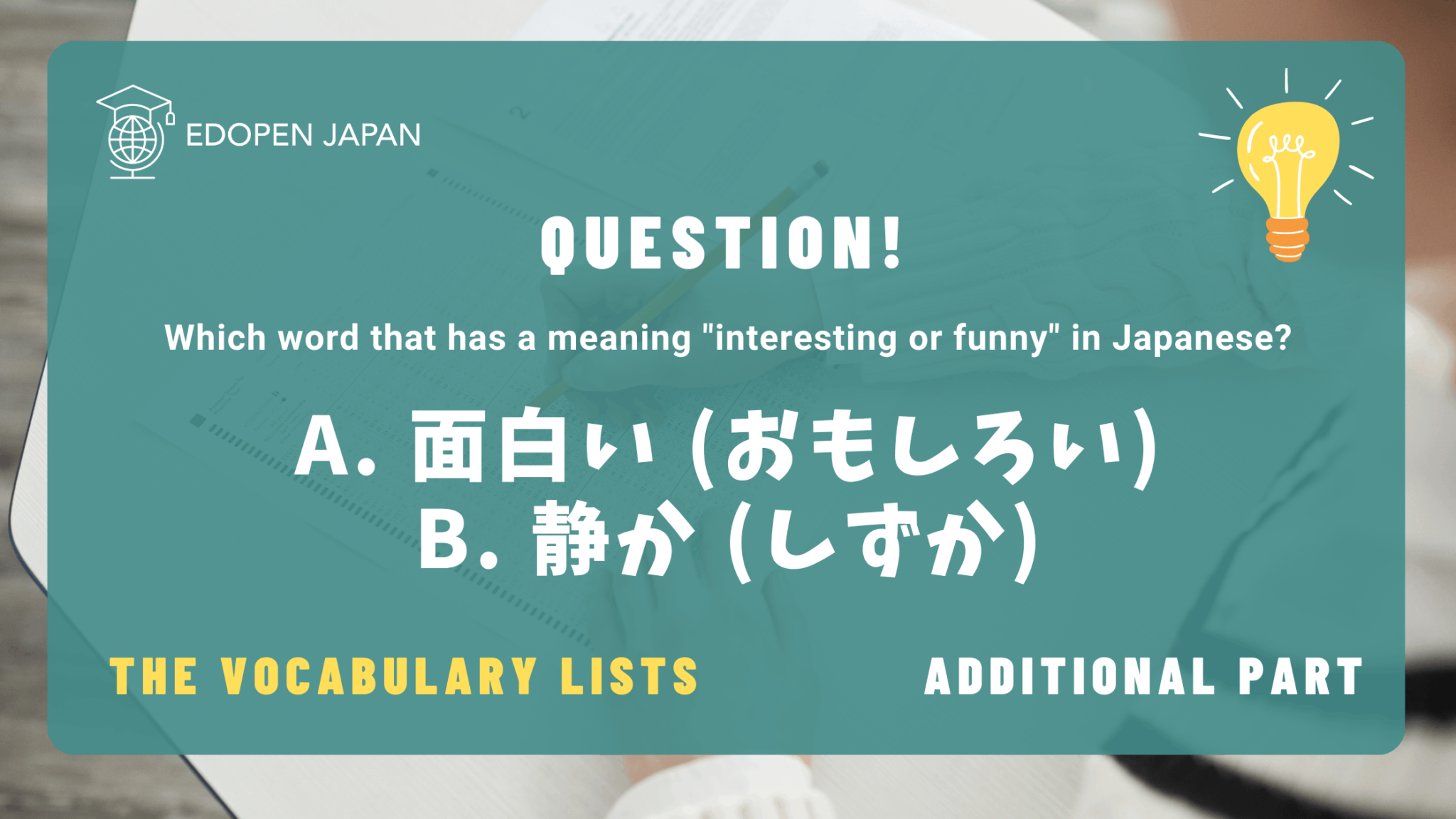 700+ JLPT N5 Vocabulary | The Most Complete Lists - EDOPEN Japan