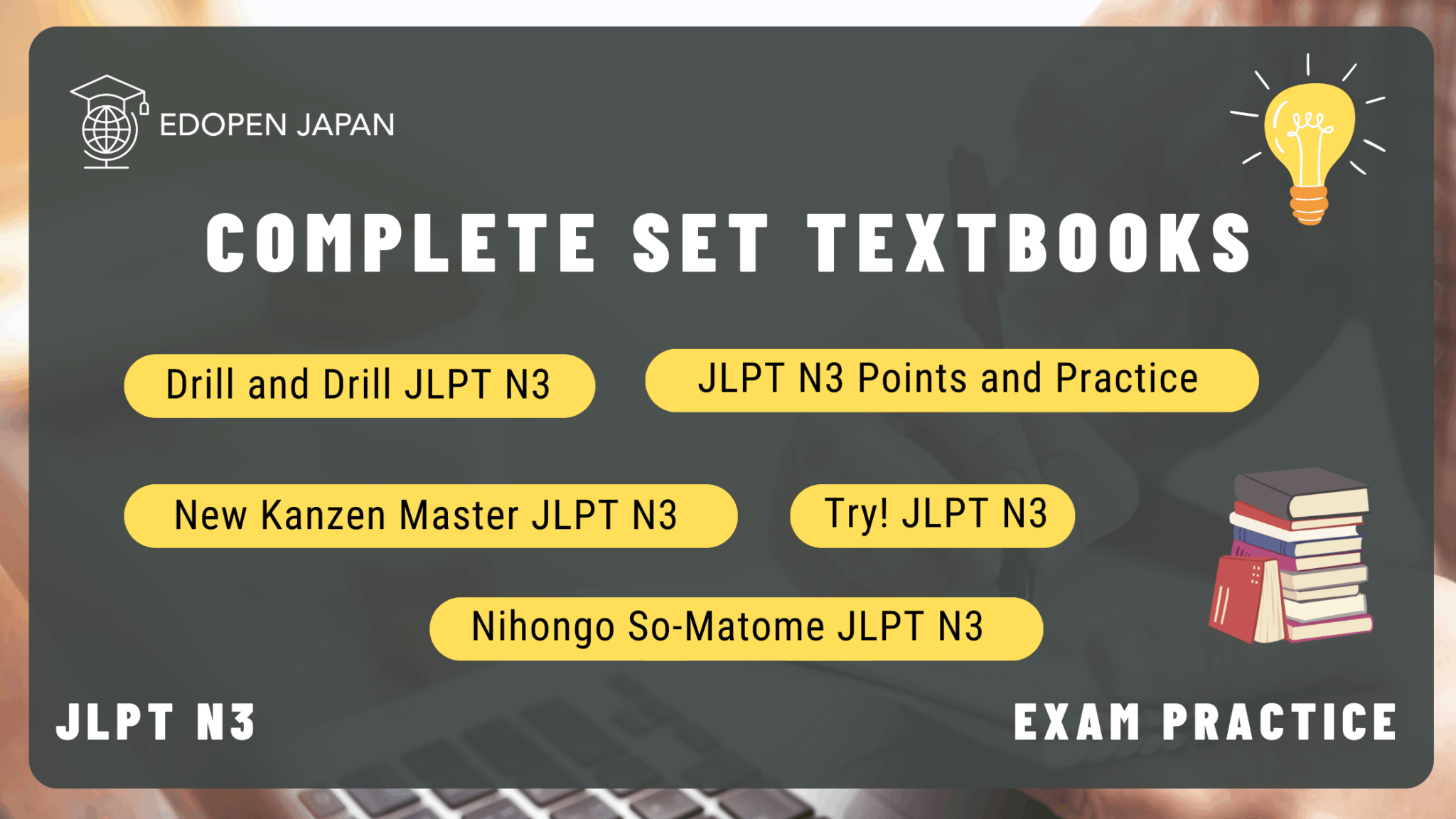 10 Most Powerful & Popular Textbooks to Pass JLPT N3 - EDOPEN Japan