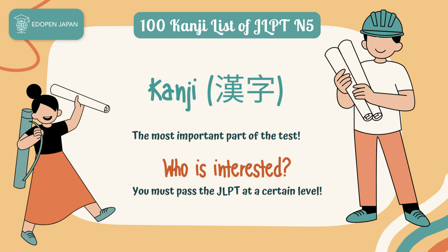 The Ultimate JLPT Guides & List of 100 Kanji for JLPT N5 - EDOPEN Japan