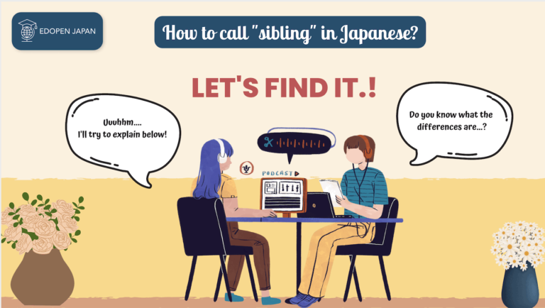 How to Call Siblings in Japanese? Everything to Know - EDOPEN Japan